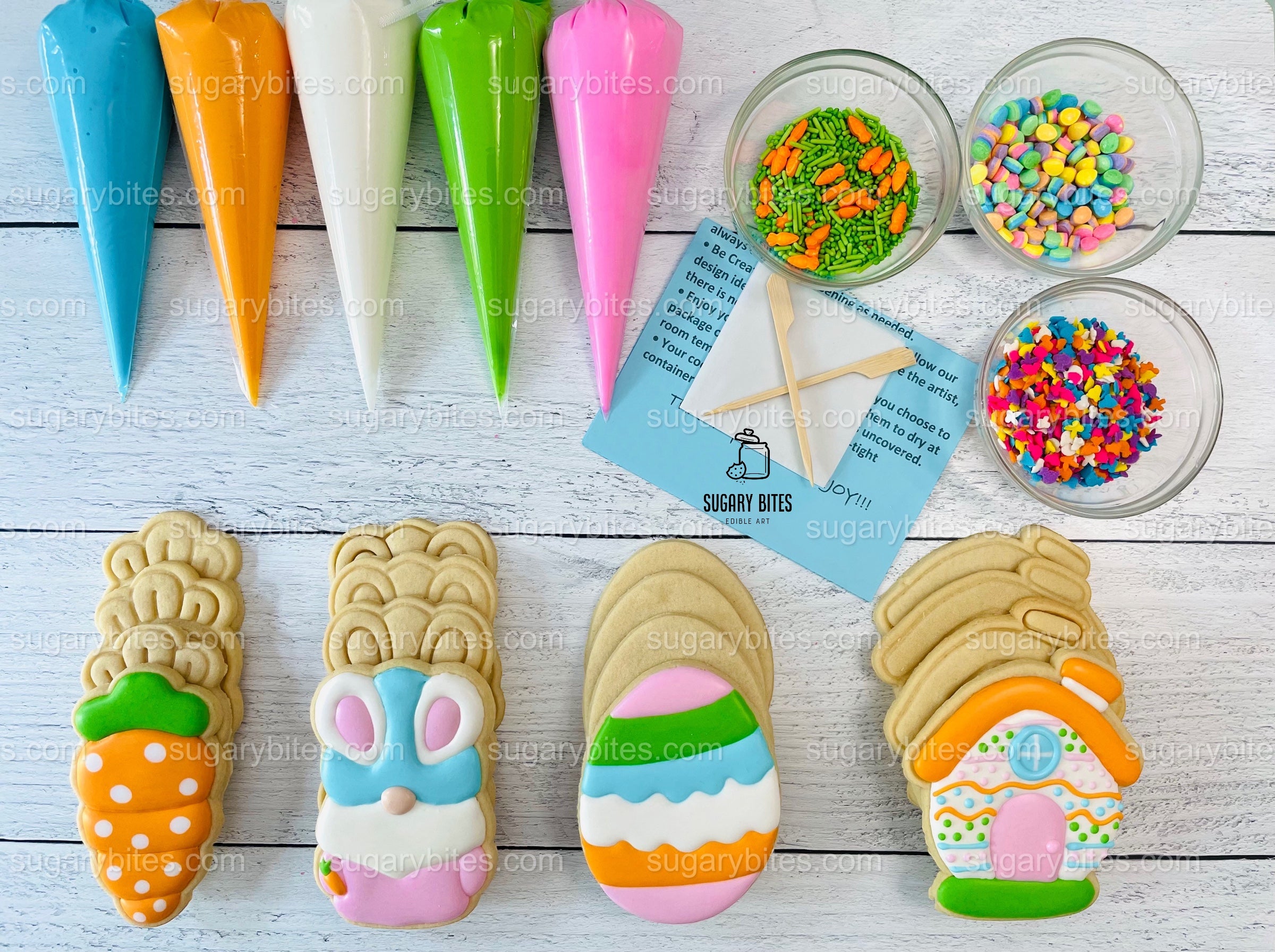 Easter Cookie Decorating Kit, Easter Spring DIY Sugar Cookie Kit, **IN ...