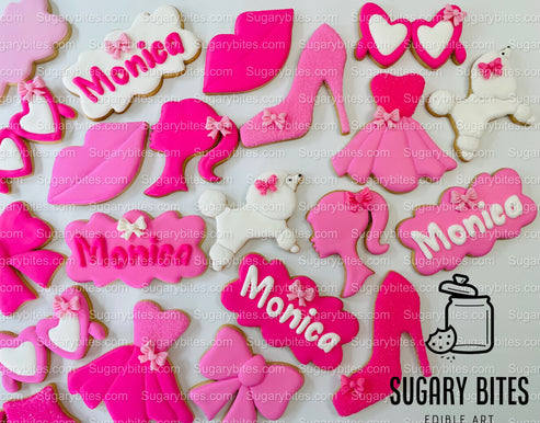 Pink Cookies, Party Favors, (Large Decorated Cookies), includes 14 dec ...