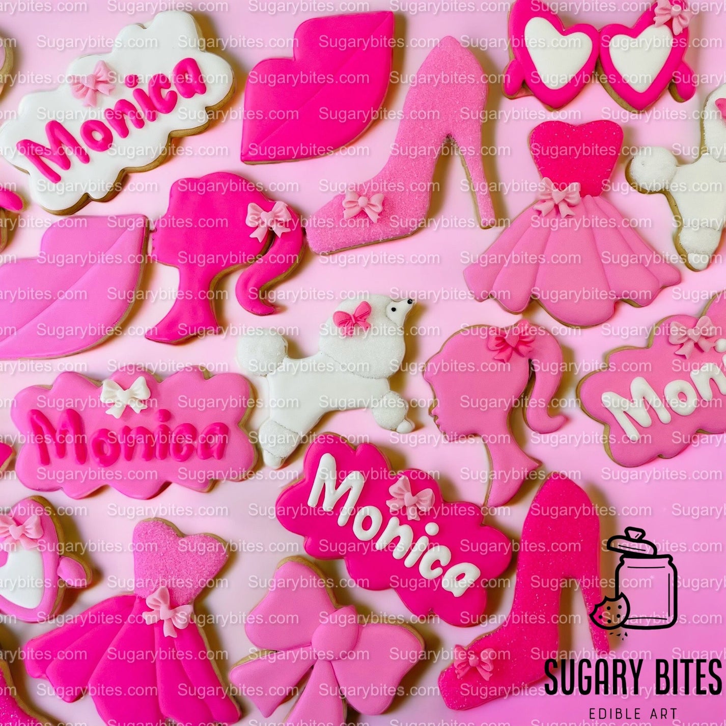 Pink Cookies, Party Favors, (Large Decorated Cookies), includes 14 dec ...